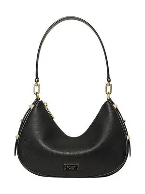 Kate Spade New York Liv Pebbled Leather Convertible Shoulder Bag - Black