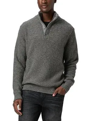 Paige Kotoni Quarter Snap Sweater - Dark Gray