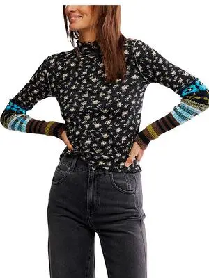 FREE PEOPLE Bold Bowery Sweater Cuff Thermal Top