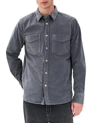 Rag & Bone Corduroy Cpo Shirt Jacket - Slate
