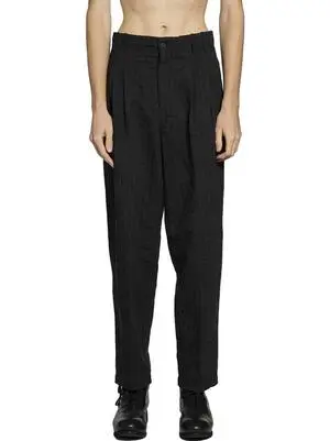 FORME D'EXPRESSION Tucked Loose Pants - Black