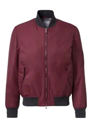 Brunello Cucinelli Padded Bomber Jacket - Burgundy