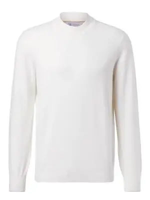 Brunello Cucinelli Cashmere Crewneck Sweater - White