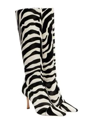 JIMMY CHOO Gloria 85 Knee-high Boots - Black