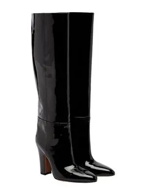 Paris Texas Lavinia 100 Patent Leather Knee-high Boots - Black