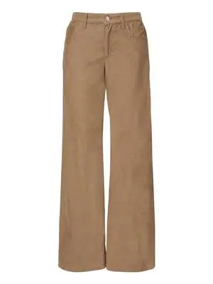 THE ROW Eglitta Corduroy Straight Pants - Beige