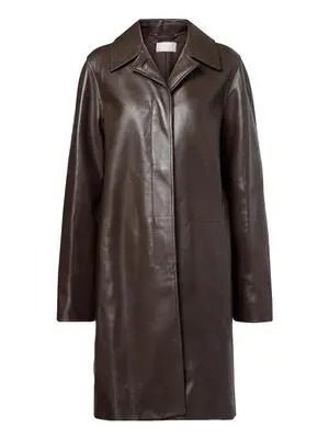THE ROW Gracia Leather Jacket - Brown