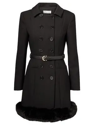 SELF-PORTRAIT Belted Blazer Dress - Black