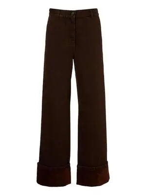 Dries Van Noten High-rise Straight Jeans - Brown