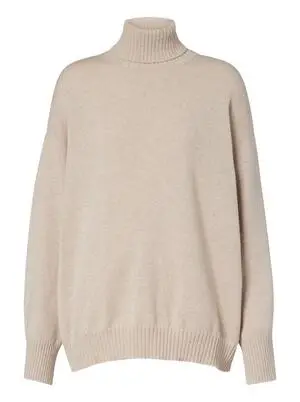 Brunello Cucinelli Cashmere Turtleneck Sweater - Beige