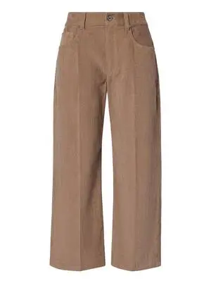 Brunello Cucinelli Monili Cotton Corduroy Straight Pants - Brown
