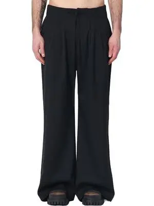 ENTIRE STUDIOS Wide Wool-blend Trousers - Black