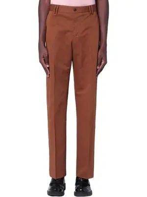 PT TORINO Cotton And Linen Trousers - Brown