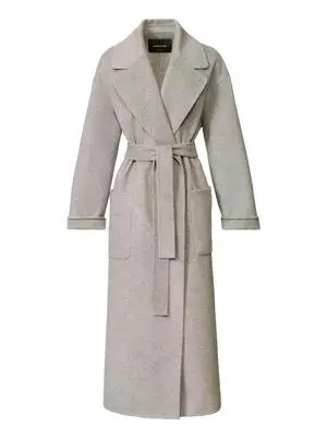 Fabiana Filippi Belted Patch-pocket Coat - Grey