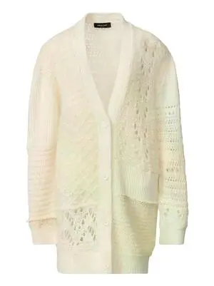 Fabiana Filippi Patchwork Knit Cardigan - Neutrals