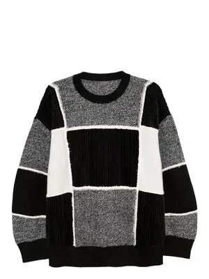 CROQUIS Patchwork Jumper - Black