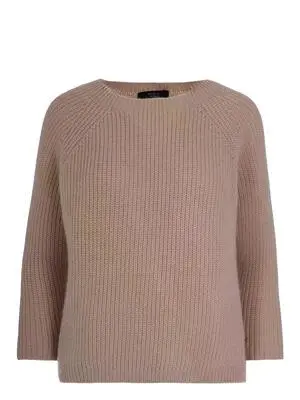 Max Mara Round-Neck Sweater Neutrals