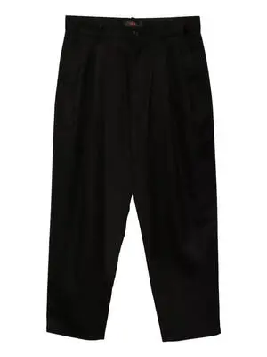 CROQUIS Tapered Trousers Black