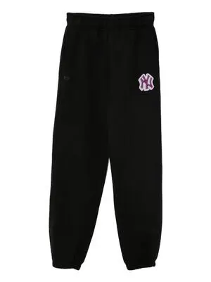 New Era Logo-embroidered Trousers - Black