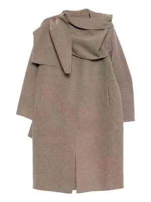 JNBY V-neck Long Coat - Neutrals