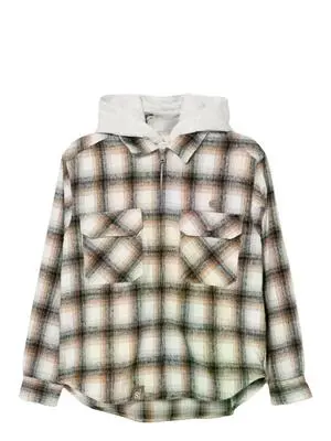 CHOCOOLATE Logo-embroidered Checked Jacket - Neutrals