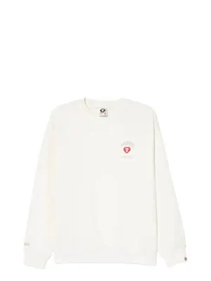 AAPE BY *A BATHING APE® Logo-patched Sweatshirt - White