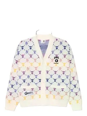 AAPE BY *A BATHING APE® Logo-print Cardigan - Neutrals
