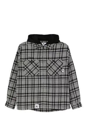 CHOCOOLATE Checked Jacket - Black