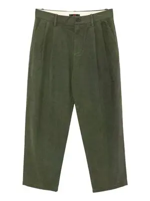 CROQUIS Pleated Tapered Trousers - Green