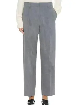 THE ROW Wool Zip Trousers - Grey