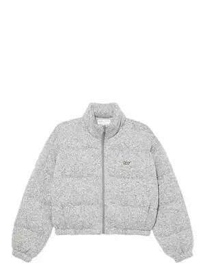 CHOCOOLATE Logo-embroidered Puffer Jacket - Grey