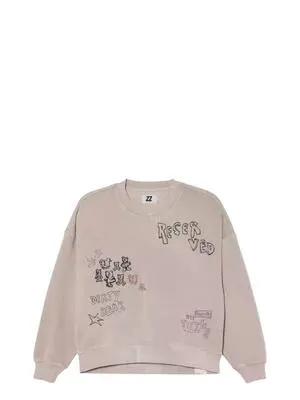 Izzue Graphic-embroidered Sweatshirt - Pink