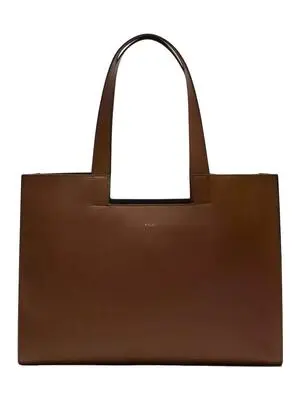 Bally Leather Tote Bag - Brown