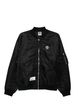 AAPE BY *A BATHING APE® Logo Bomber Jacket - Black