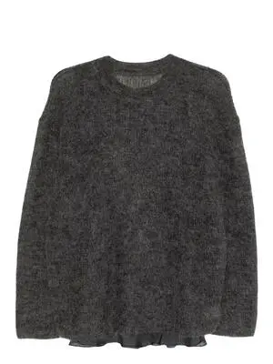 LESS Crew-neck Top - Grey