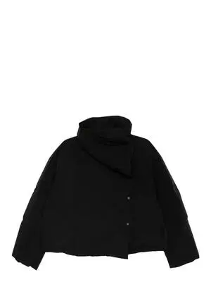 LESS Cropped Puffer Jacket - Black
