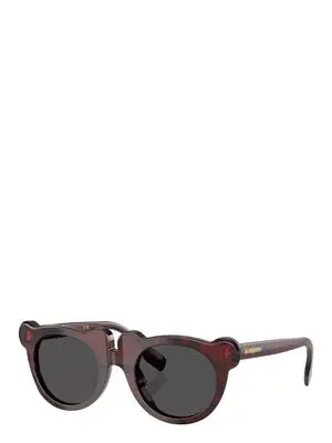 Burberry Sunglasses Jb4355 Rojo De Cuadros