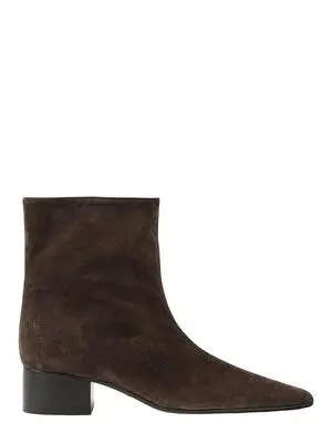 Khaite Andee Ankle Boots Dark Brown