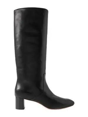 LOEFFLER RANDALL Gia Leather Knee Boots - Black