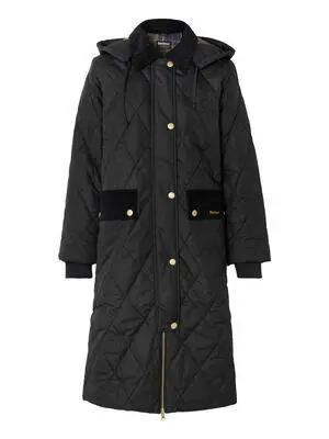 Barbour Meredith Hooded Quilted Jacket - Black