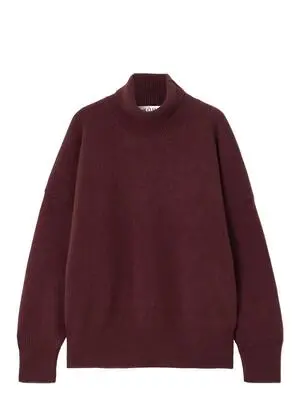 RÓHE Wool-blend Turtleneck Sweater - Burgundy