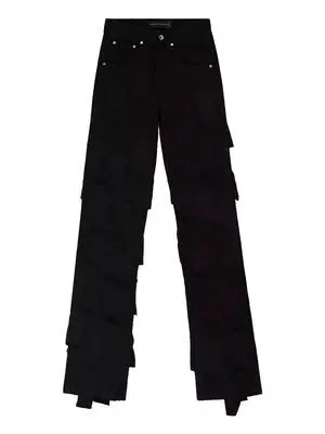 WHO DECIDES WAR Button-fastening Denim - Black