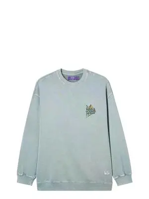 AFTERMATHS Graphic Cotton Sweatshirt - Grey
