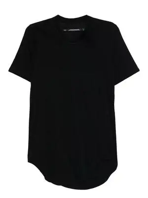JULIUS Round Hem T-shirt - Black