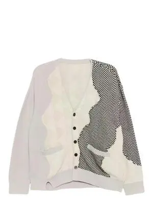 CROQUIS Jacquard Cardigan - Neutrals