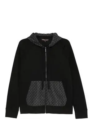 Michael Kors Monogram Hooded Jacket - Black