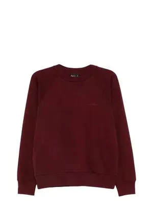 AGNÈS B. Logo-embroidered Sweatshirt - Red