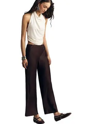 Anthropologie Tilda Pull-on Wide-leg Pants - Chocolate