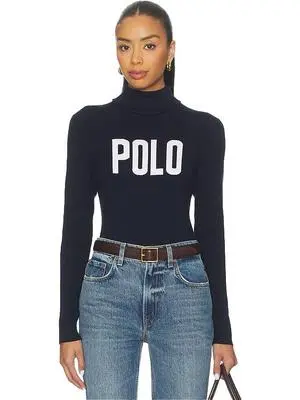 Ralph Lauren Logo Turtleneck Sweater - Hunter Navy