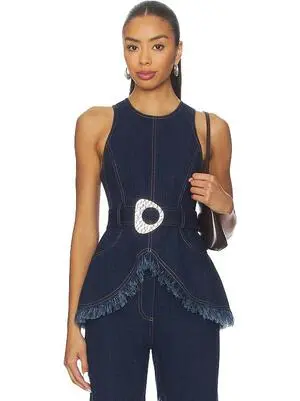 ALEXIS Reed Fringe Hem Top